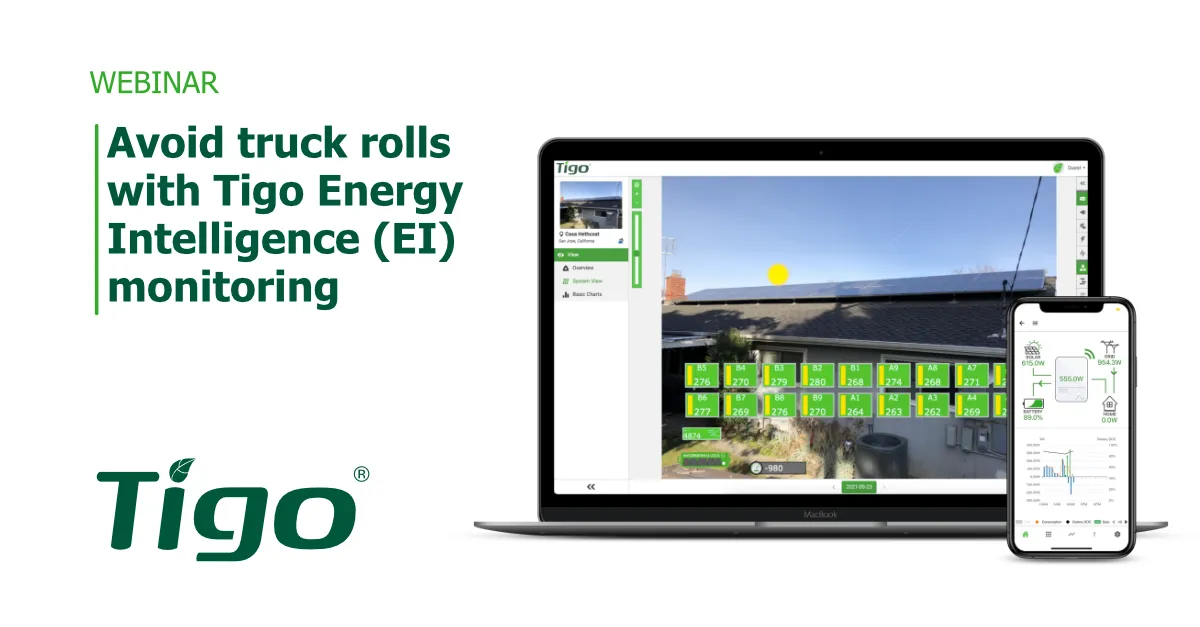 Webinar: Avoid truck rolls with Tigo EI software | Tigo Energy