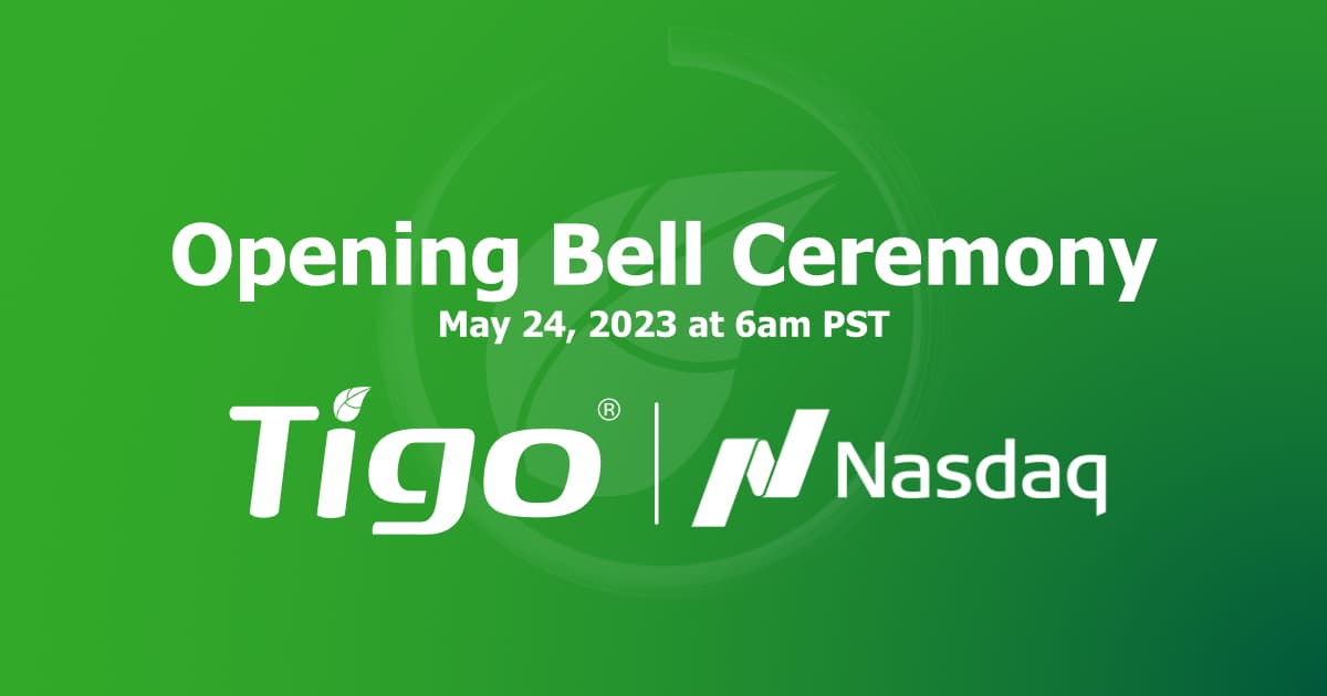 Tigo to ring the Nasdaq opening bell on May 24 | Tigo Energy