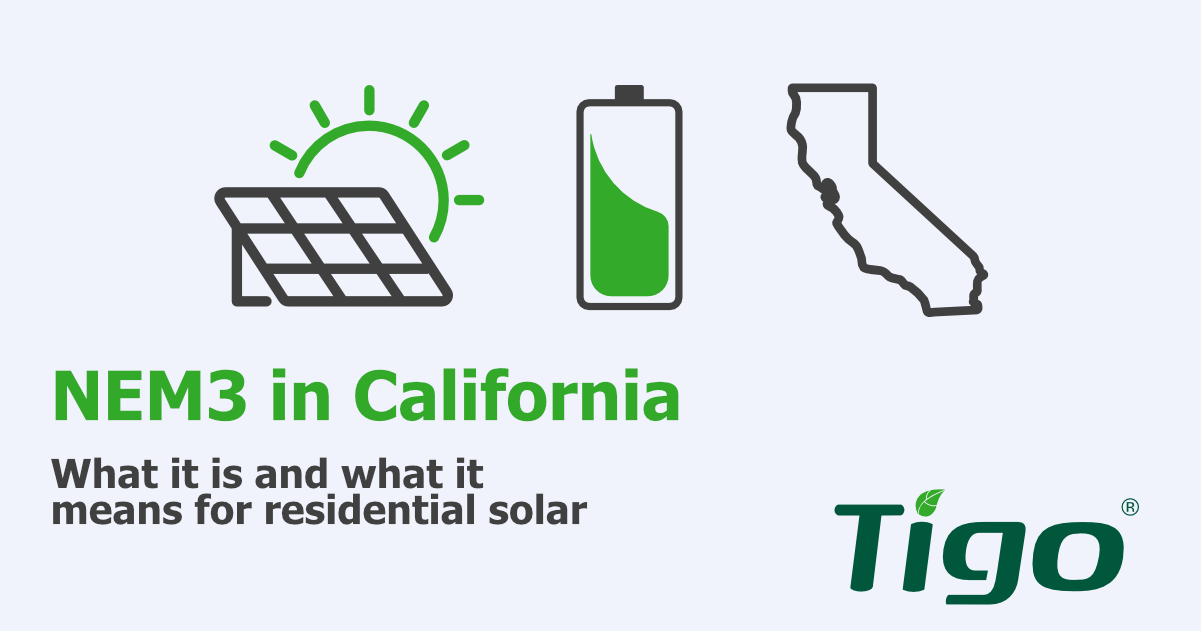 California's NEM3 solar policy
