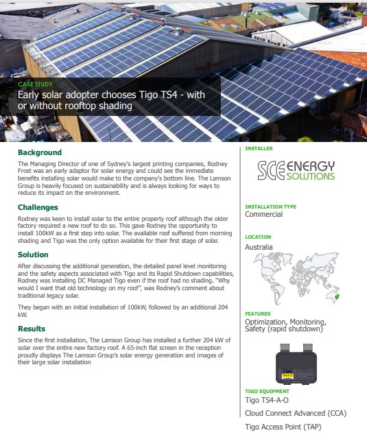 Case Study: Early solar adopter chooses Tigo TS4 - with or without ...