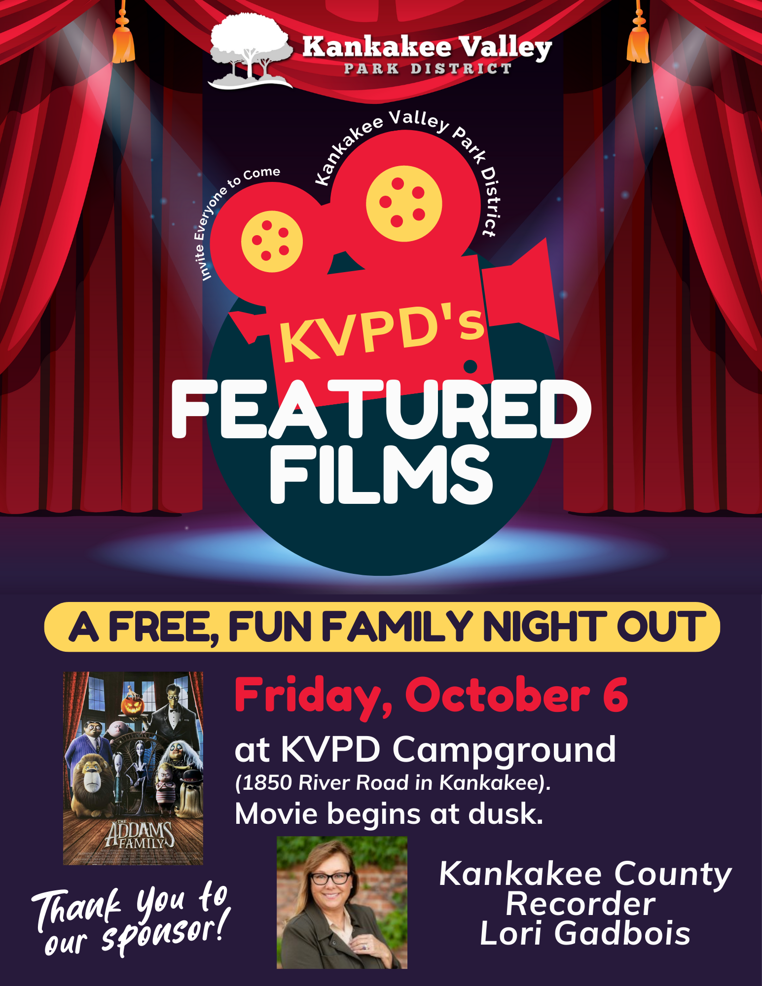 KVPD's Featured Films: The Addams Family - Oct 06, 2023 | Kankakee ...