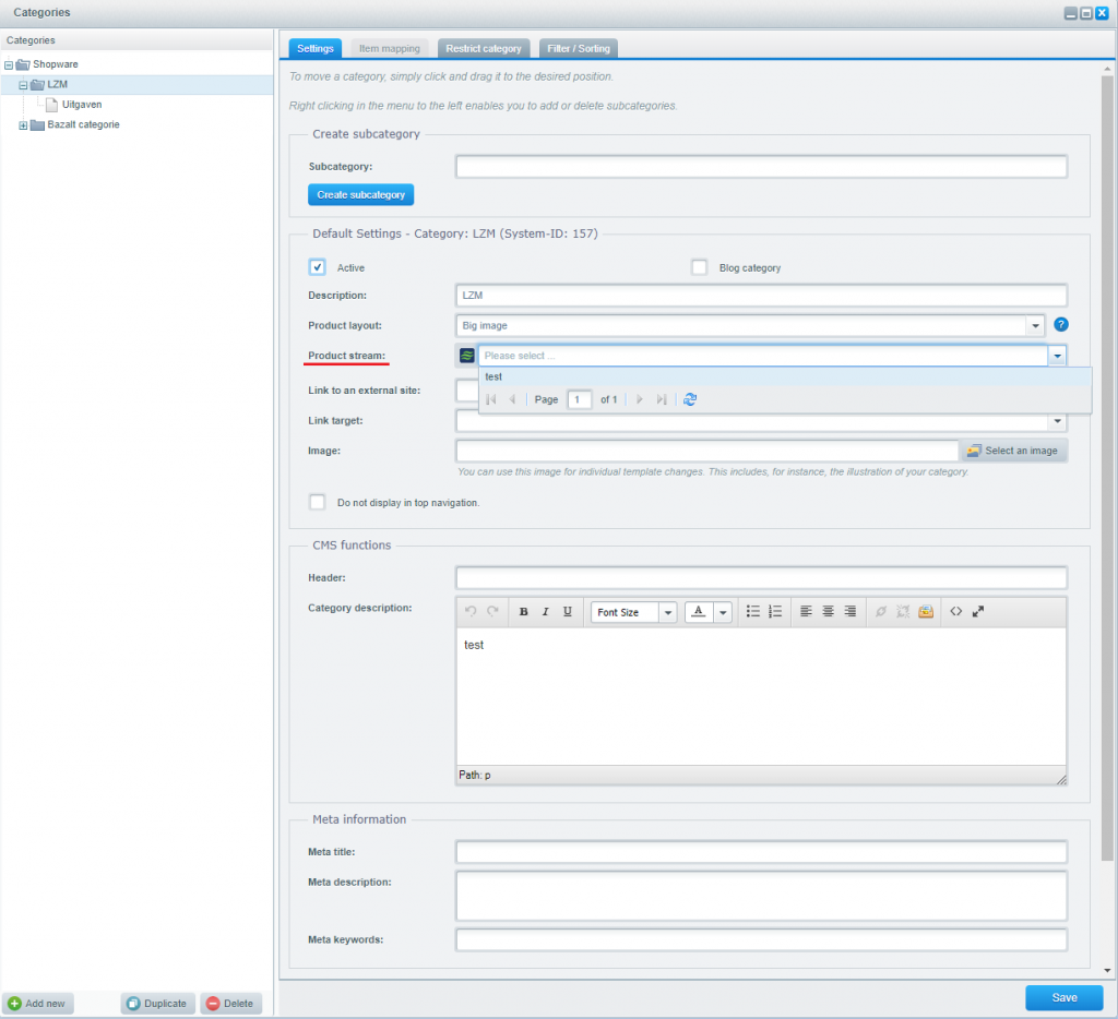 Product Streams van Shopware | Sition