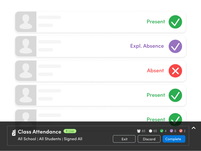 Class Attendance | Orah Roll Check Template | Orah Templates
