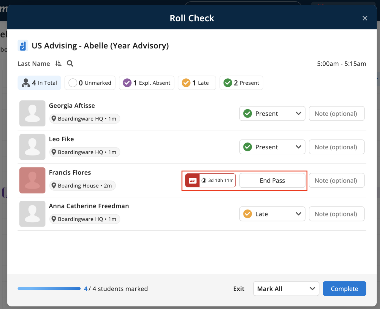 Class Attendance Rolls | Orah