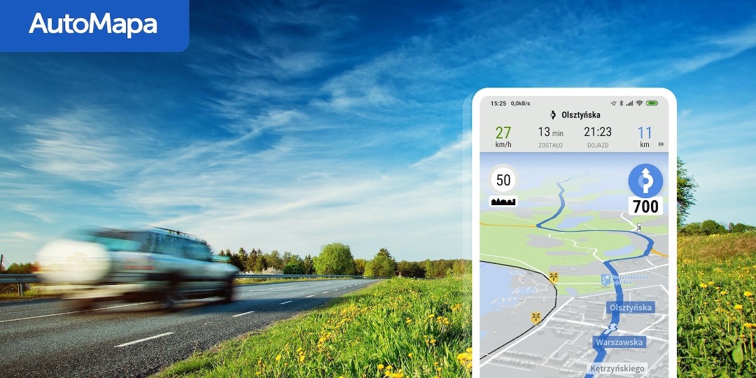 AutoMapa - nawigacja, z której korzystają służby ratujące życie.