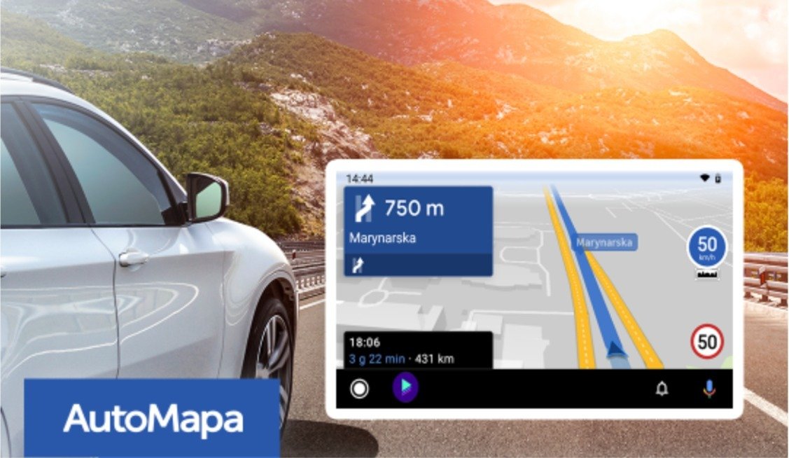 AutoMapa w Android Auto dla wszystkich.