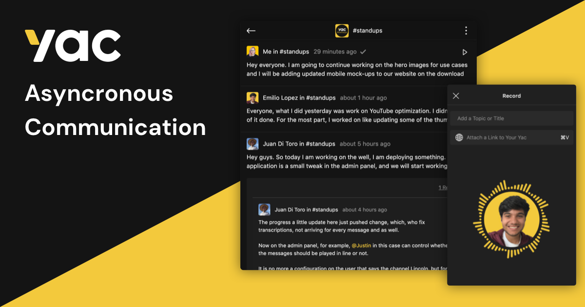 Yac Use Cases | Asynchronous Communication