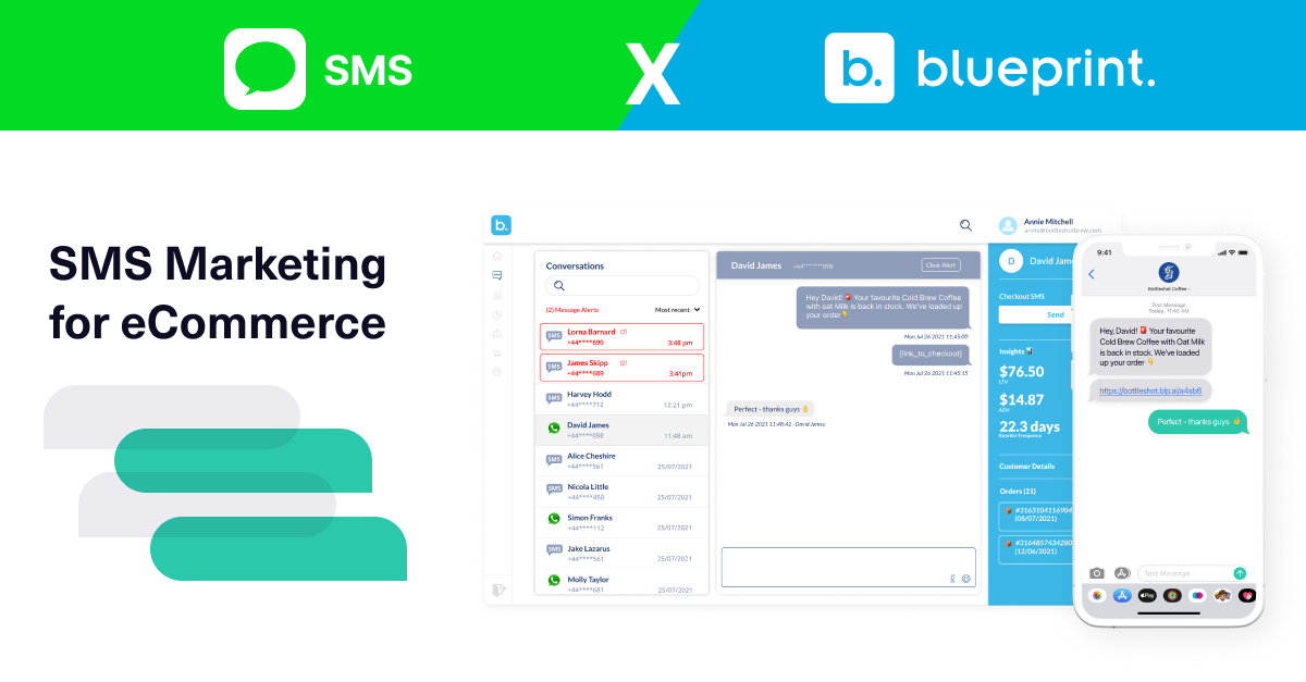 SMS Marketing Software for eCommerce - Two-Way Text Messaging - Blueprint