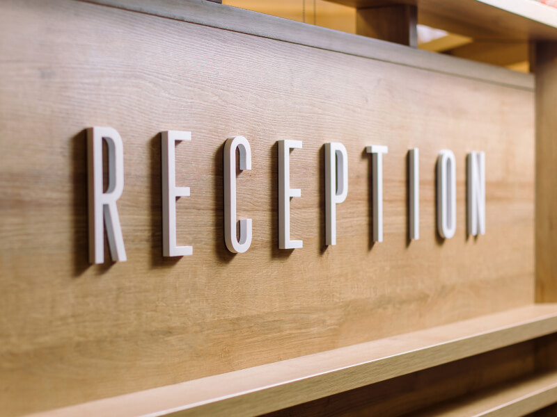 Reception Signs | DGM Signs