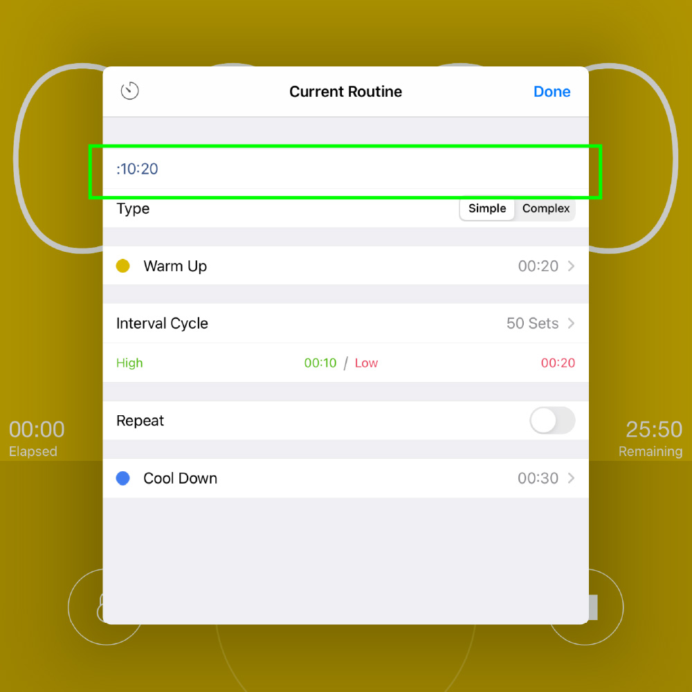 Nature of Movements | Interval Timer