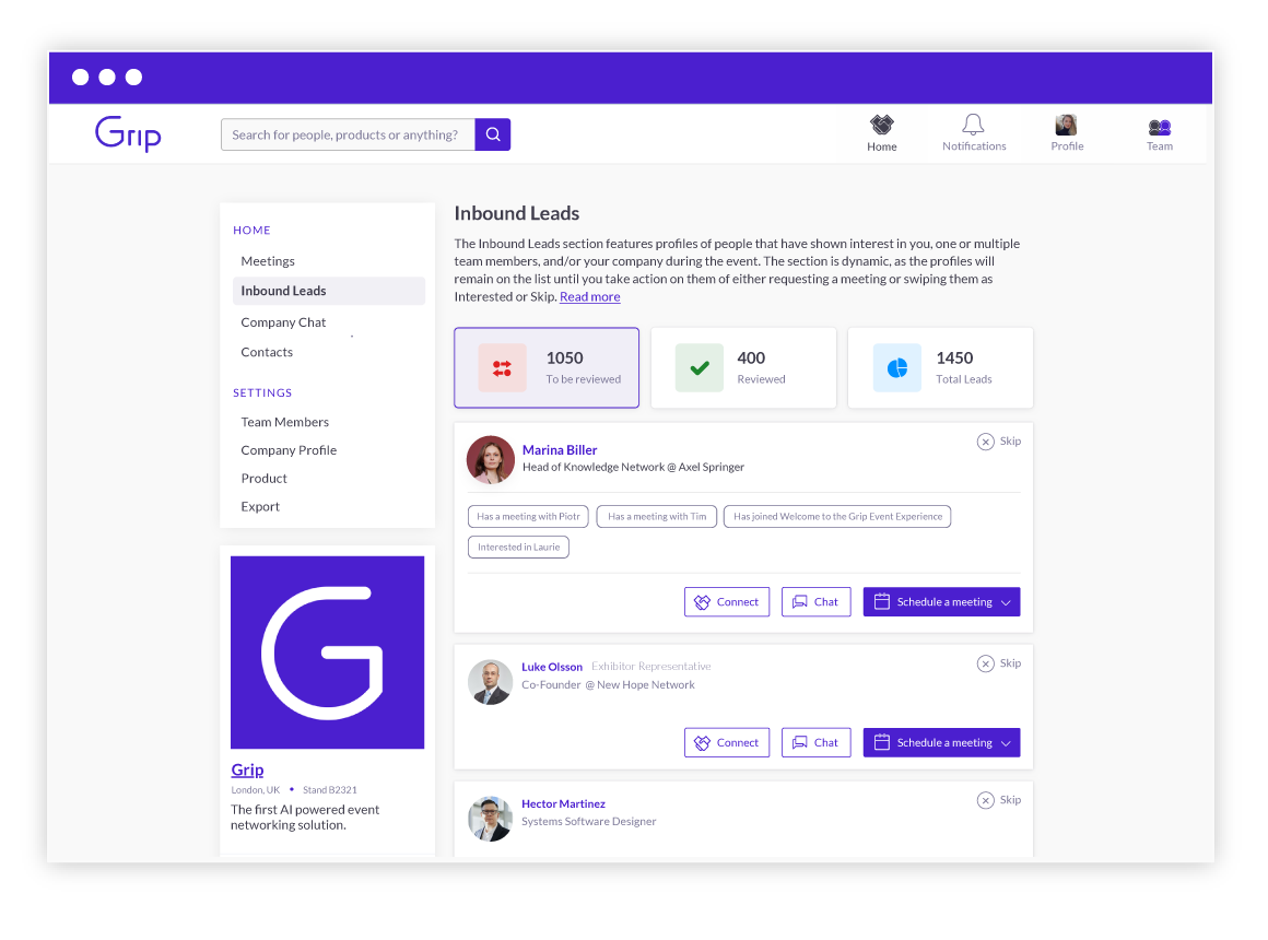 Grip Event Networking
