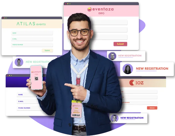 Grip's simple to use, fully-integrated event registration