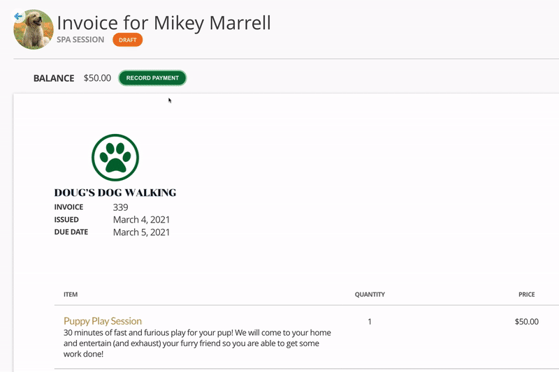 17hats – Invoices Feature