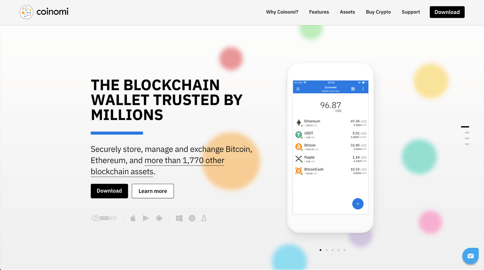 Coinomi Wallet Review | Supported Cryptocurrencies | App Details ...