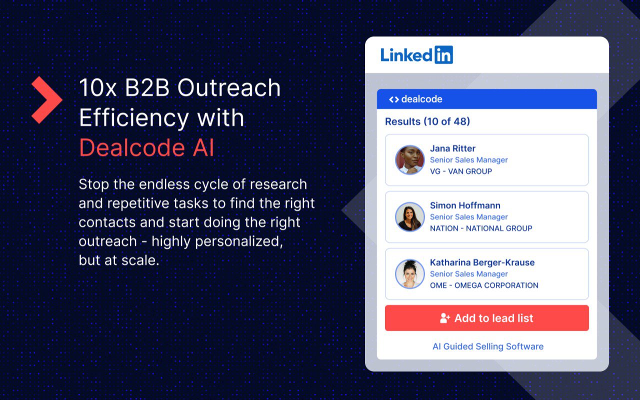 dealcode AI Companion App: Steigern Sie Ihre Vertriebseffizienz | Dealcode