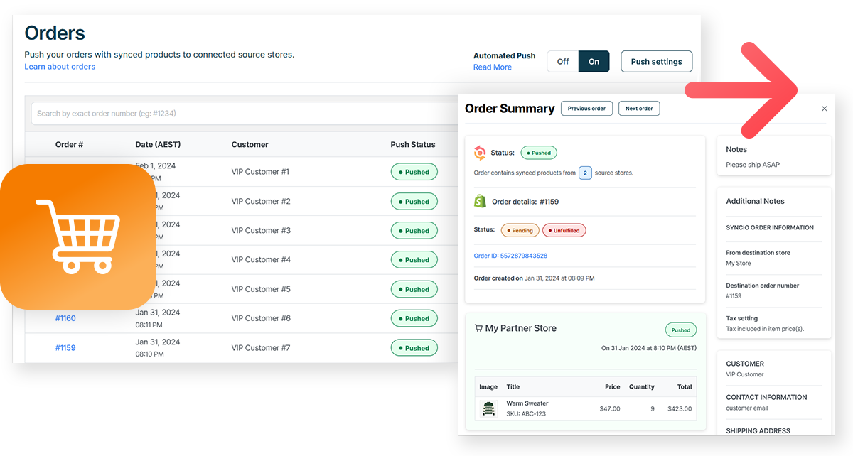 Syncio - Shopify Multi-Store Inventory & Product Sync