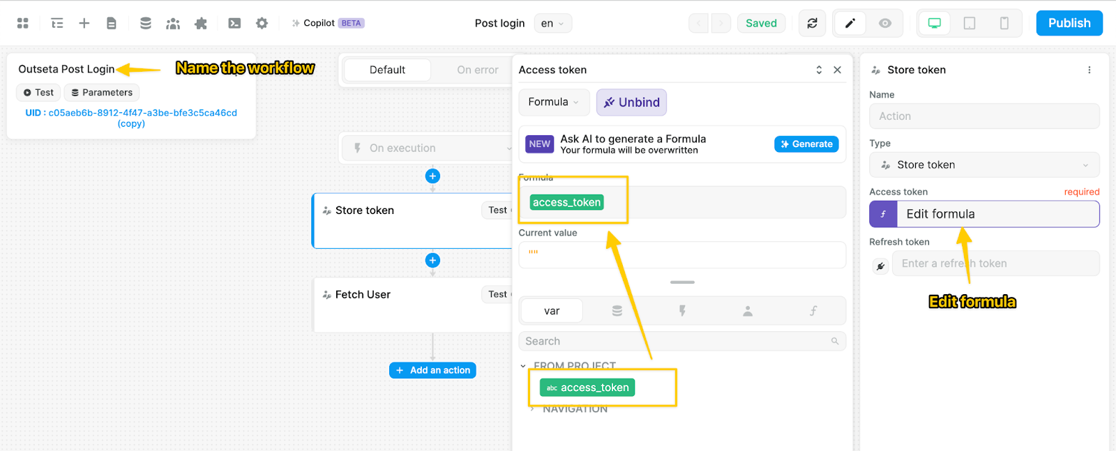 Integrating WeWeb and Outseta | Token based authentication