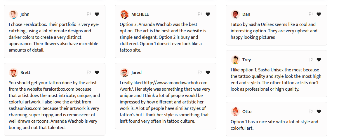 Choosing a Tattoo Design - Get Real-Time Feedback - Helpfull