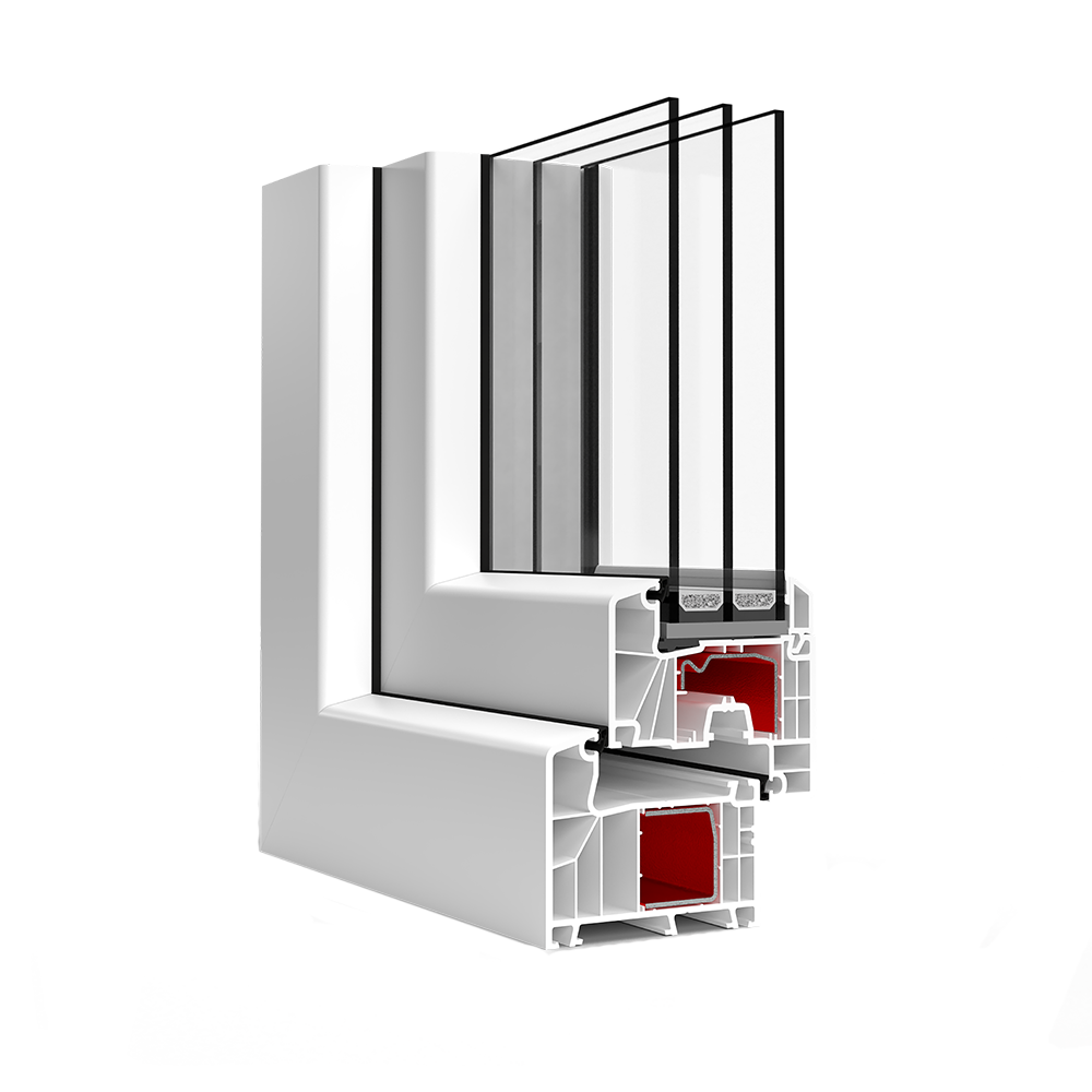 3 vleugels met borstwering | Kozijnen | BlinQ Kozijnen
