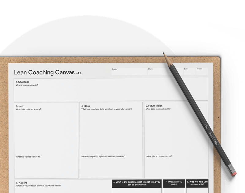 Lean Coaching Canvas