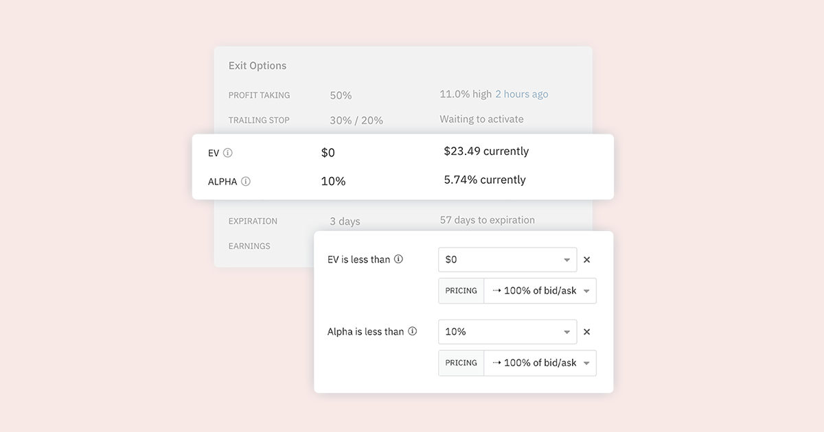 Expanded Exit Options: EV & Alpha