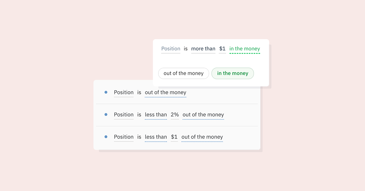 New Decisions to Check Position Moneyness