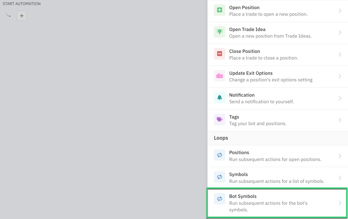 Bot Symbols & Custom Shareable Watchlists