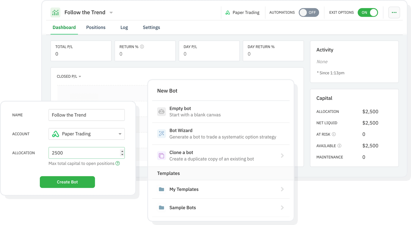 Bots | Automated Trading from Option Alpha