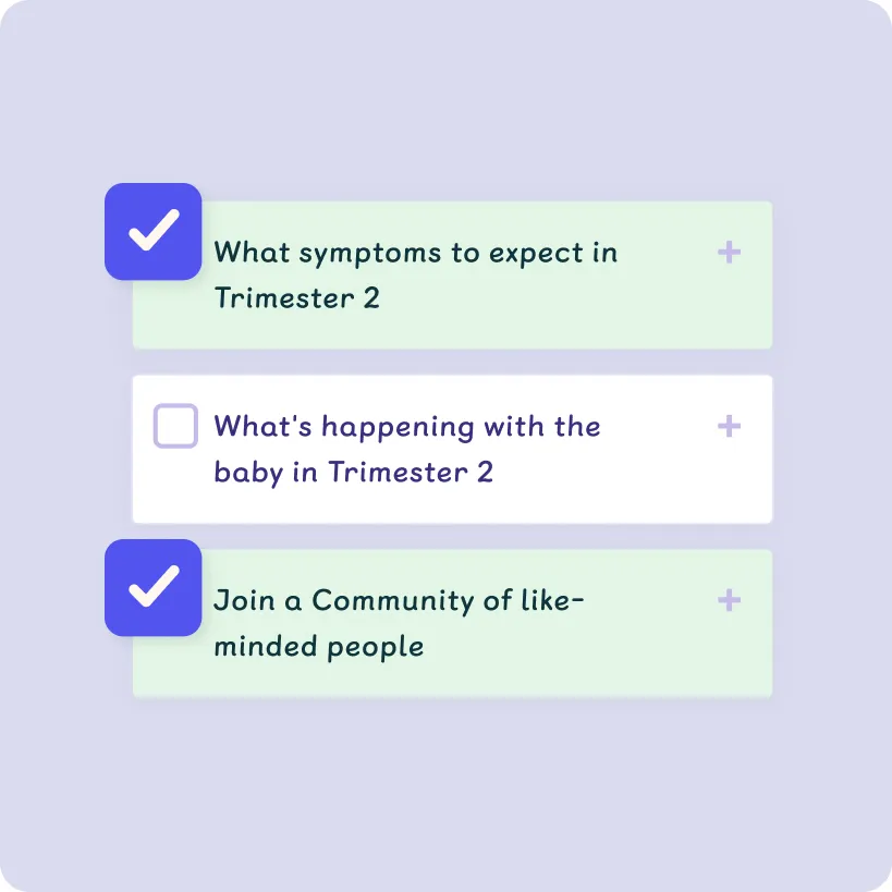 Pregnancy Checklist, Personalised To You | Kin Fertility