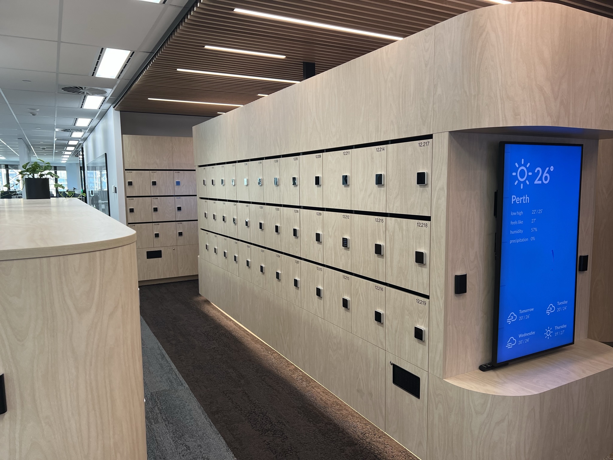Smart Lockers with Integrated Workplace Management Systems