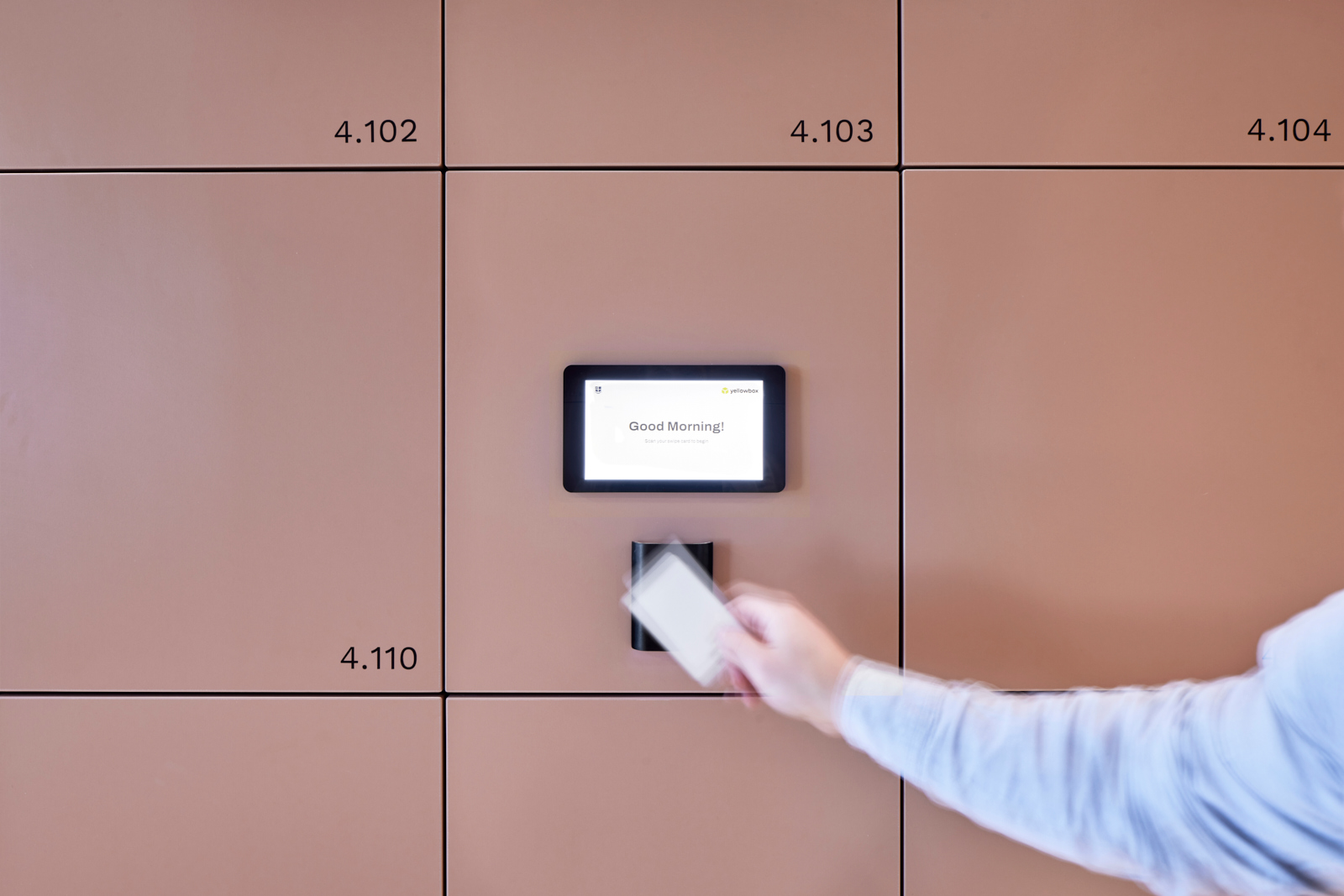 Smart Lockers unlocked by RFID Access Cards