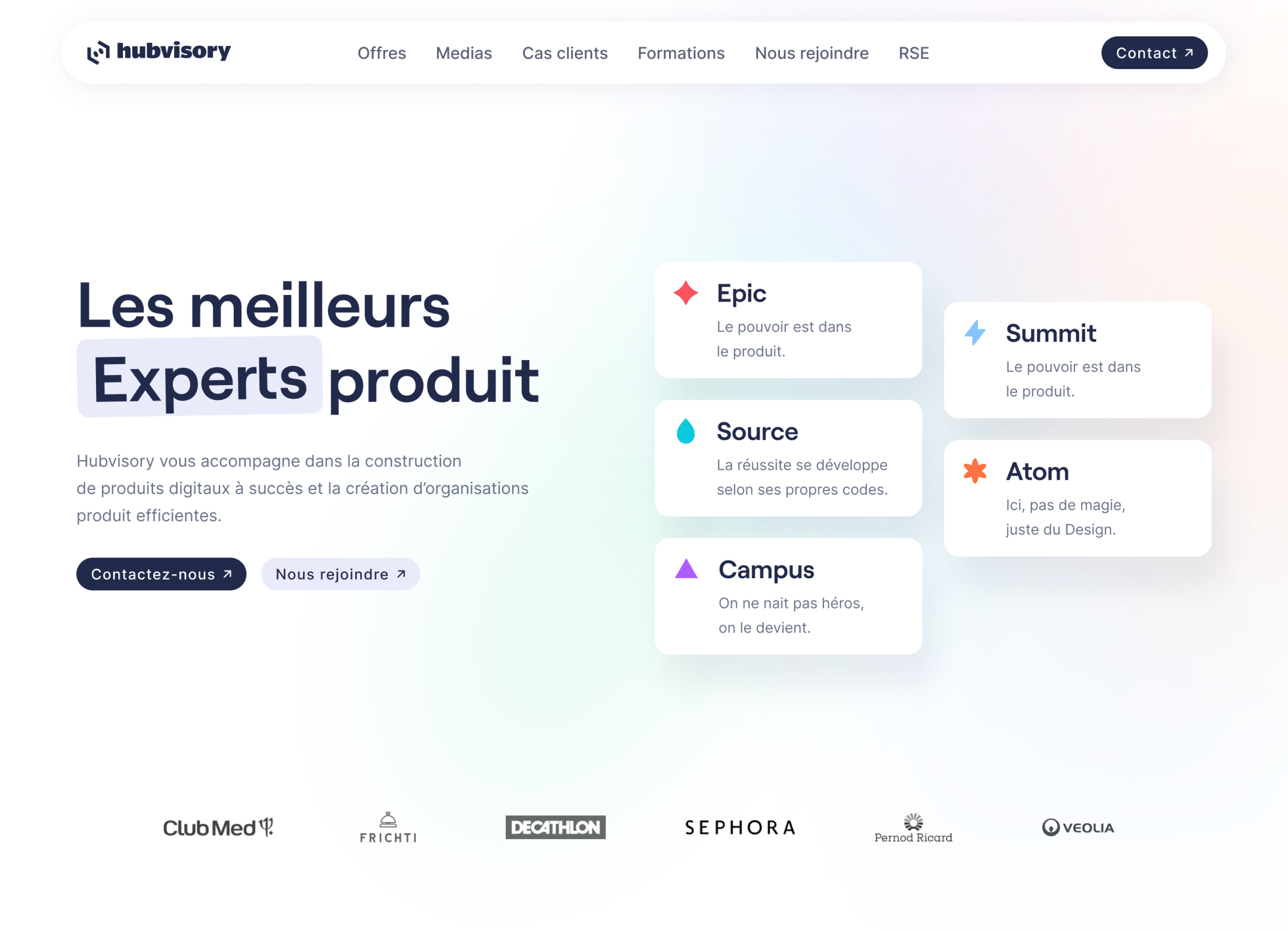 Use Case - Refonte du site Hubvisory - Agence Octolio - Agence Webflow