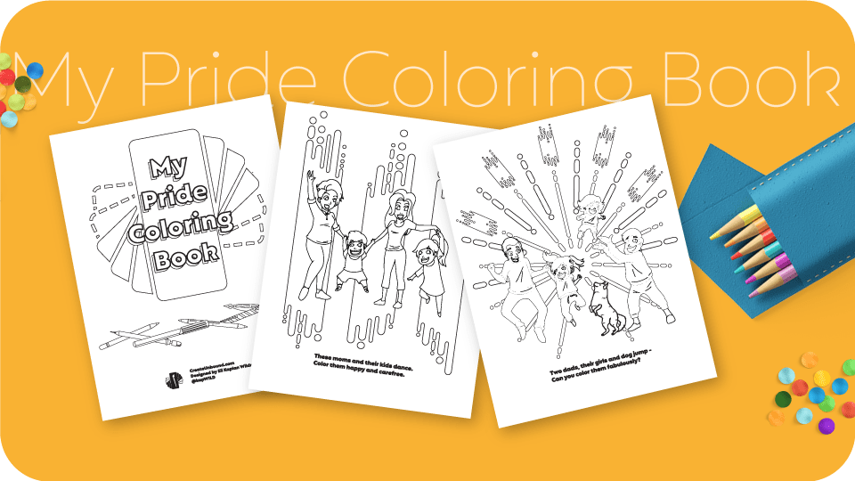 Pride coloring book