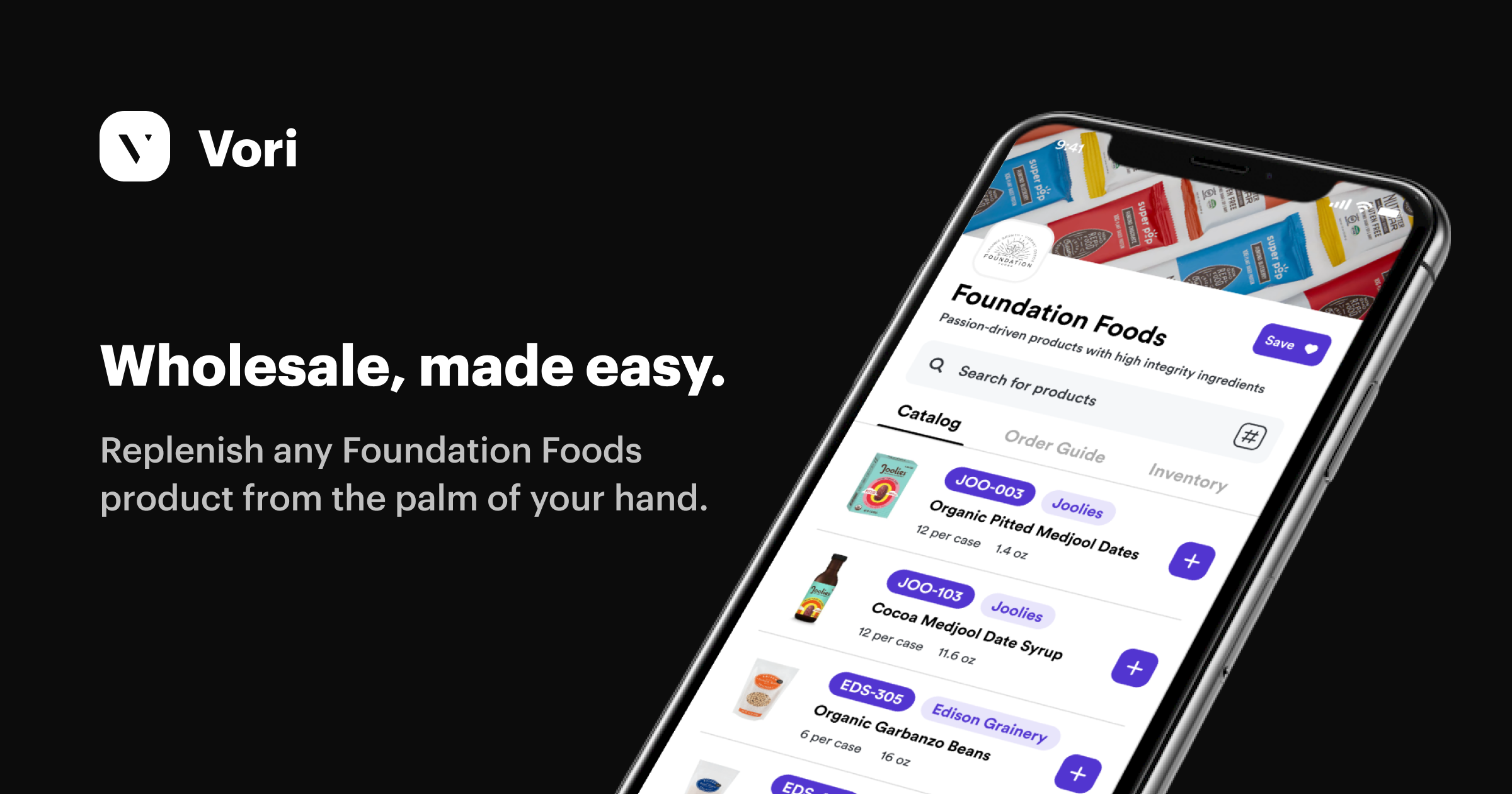 Order Foundation Foods on Vori