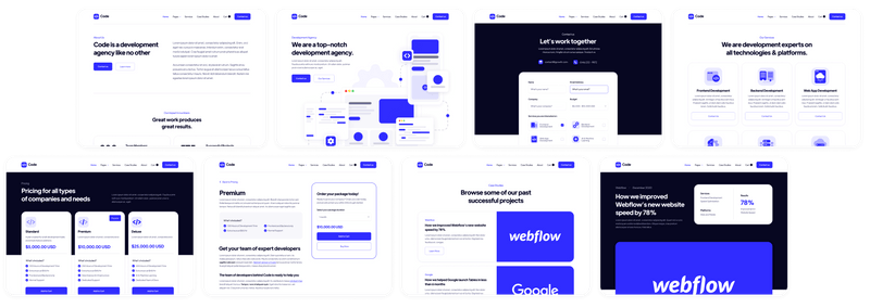 Code - Webflow Ecommerce website template