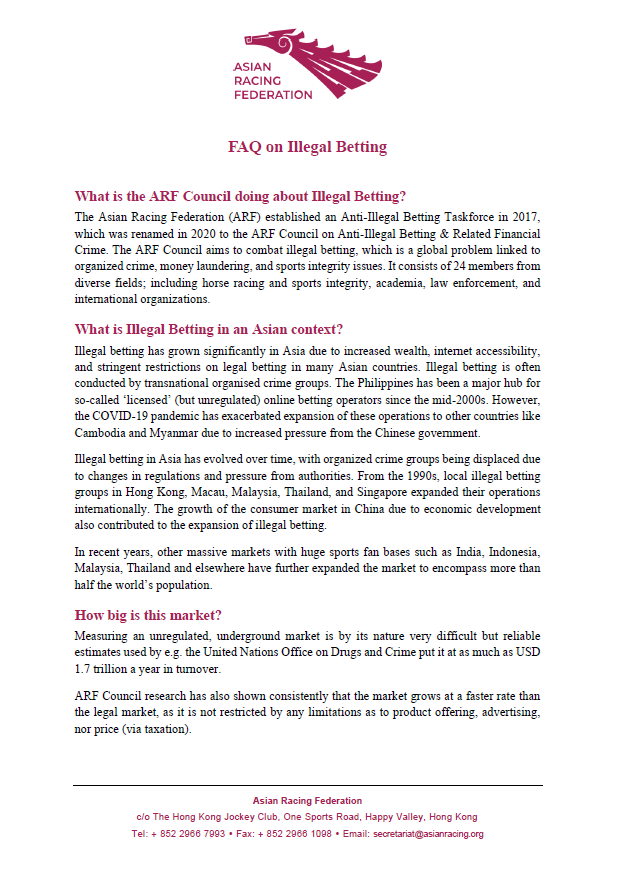 Publications | Asian Racing Federation