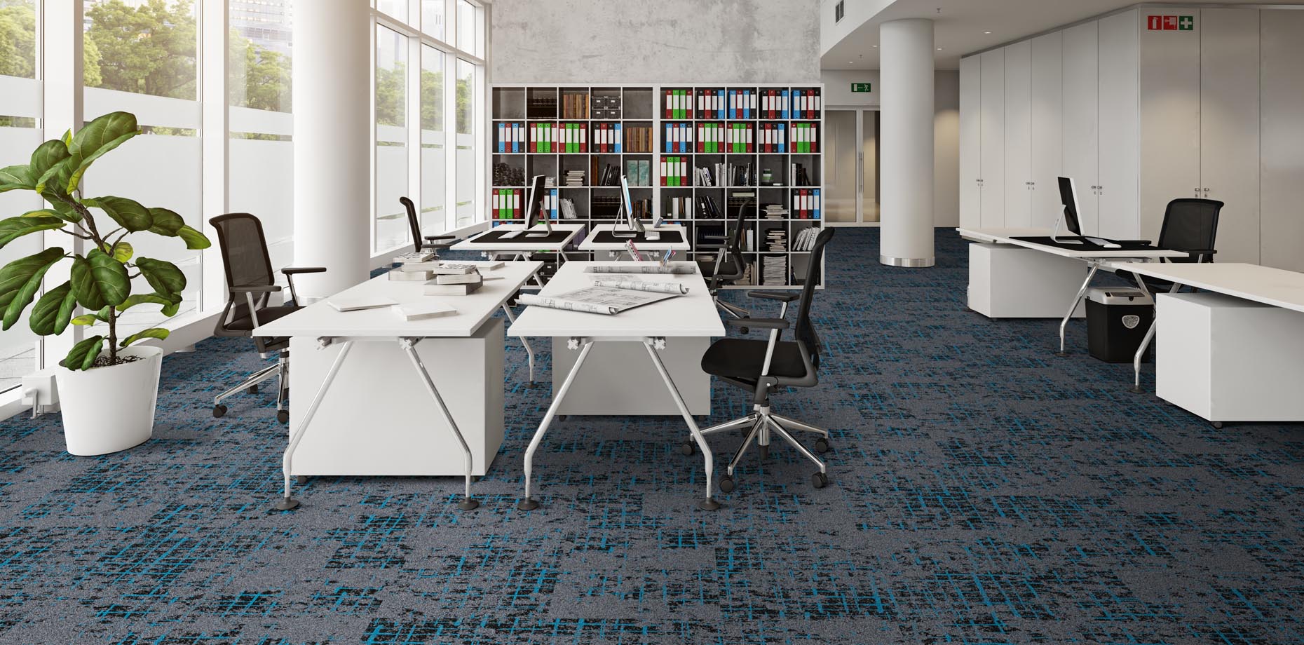 Grid Carpet — Carpet Tile | Belgotex