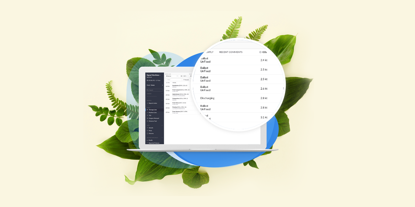 The Signal Ocean Platform launches CO2 emissions tool