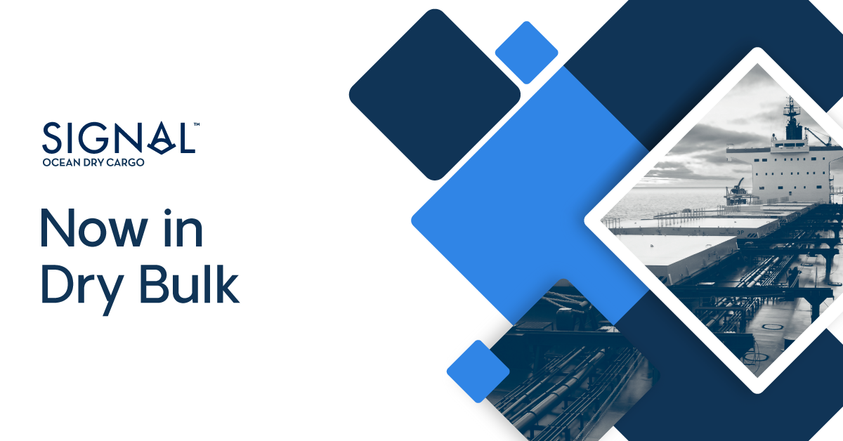 Signal Ocean’s technology now available for dry bulk shipping