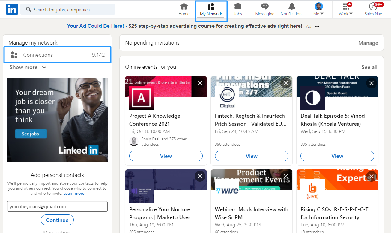 LinkedIn connection invite limit and how to bypass it