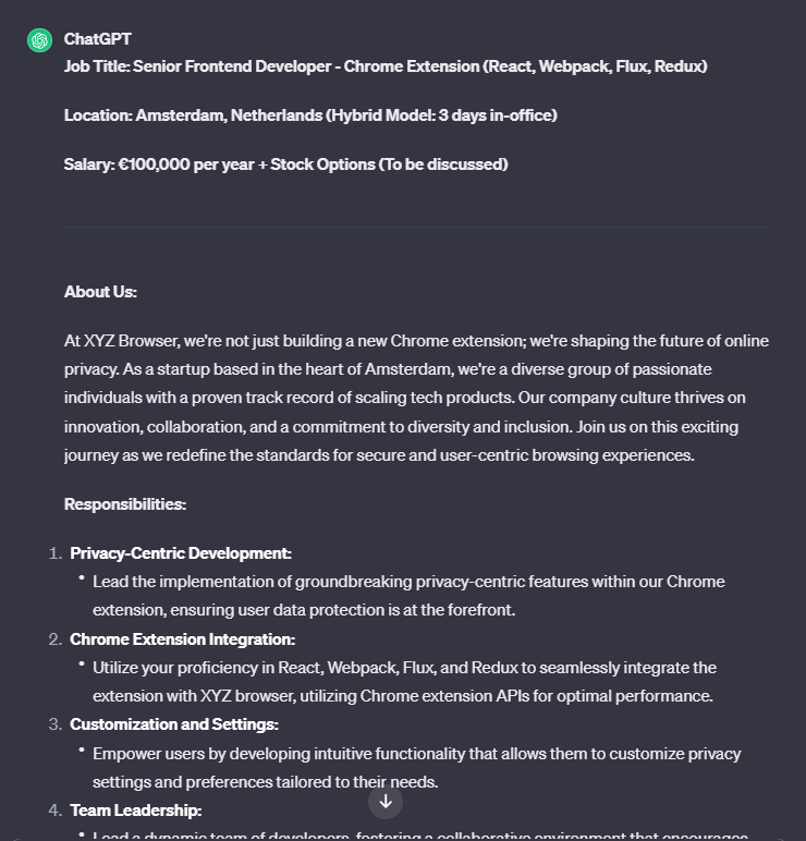 How to write job descriptions with ChatGPT: A step-by-step guide