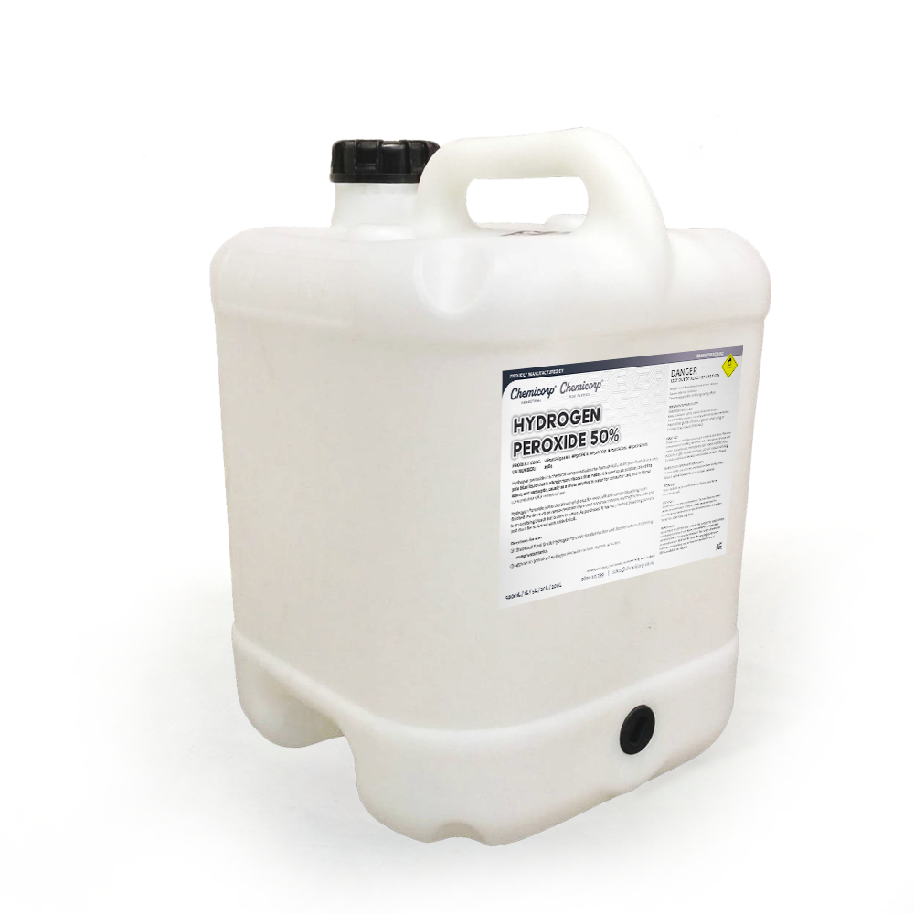 Hydrogen Peroxide 50% - 20L - Products | Chemicorp New Zealand