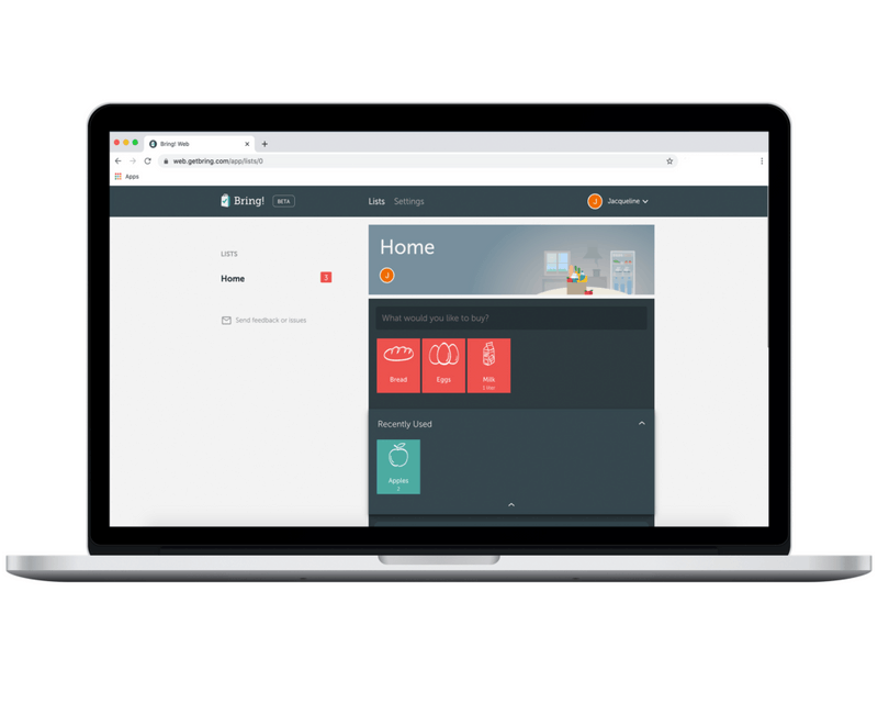 Bring! Web App – Use your shopping list via desktop | Blog