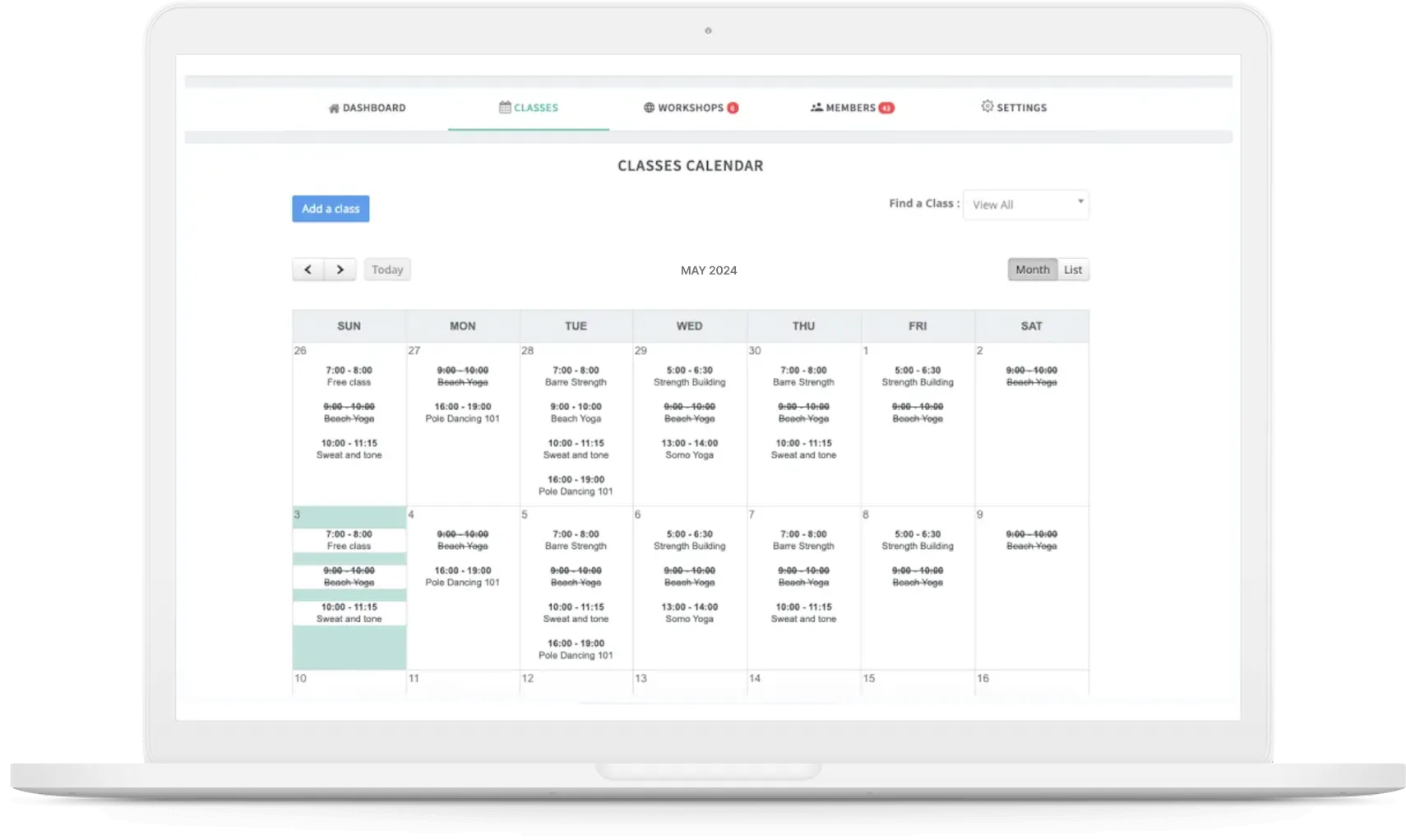 Dance Studio Software - StudioBookings