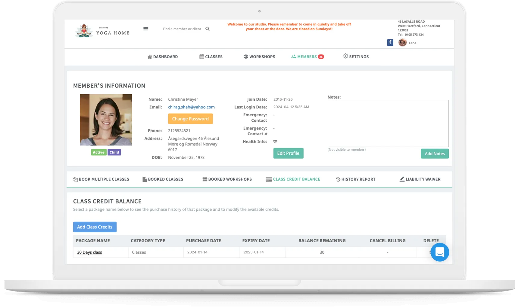 Dance Studio Software - StudioBookings