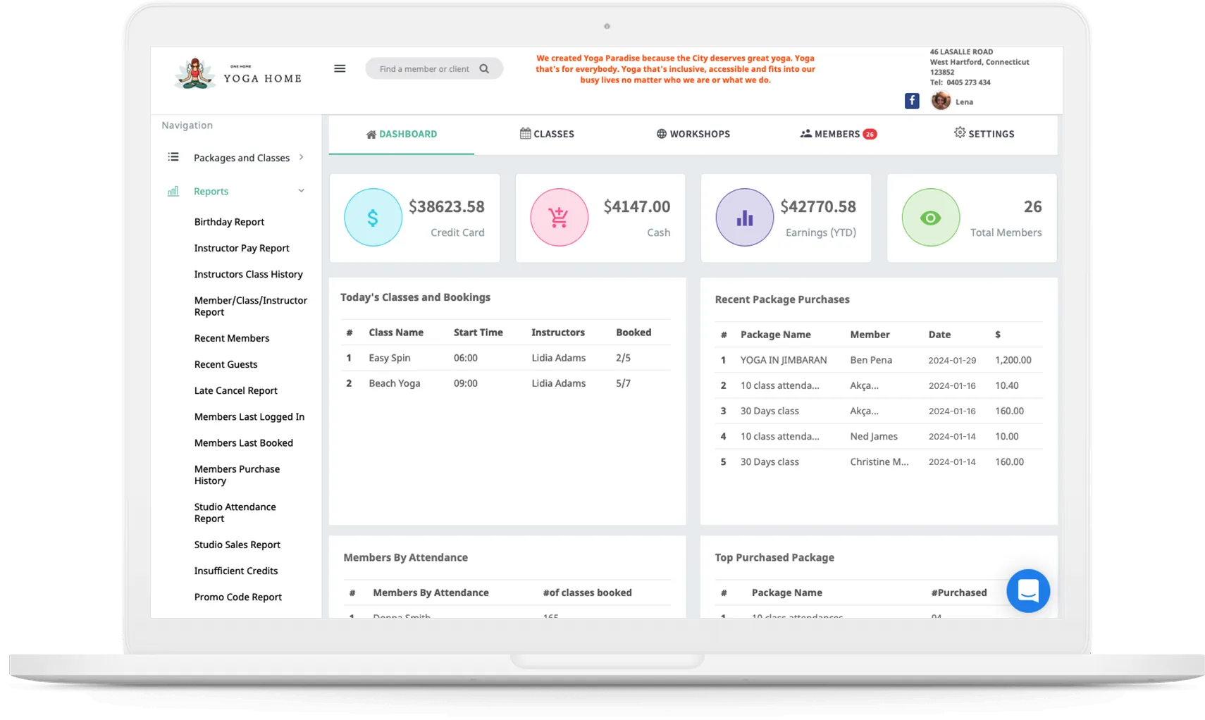 Features - StudioBookings | Yoga & Fitness management software