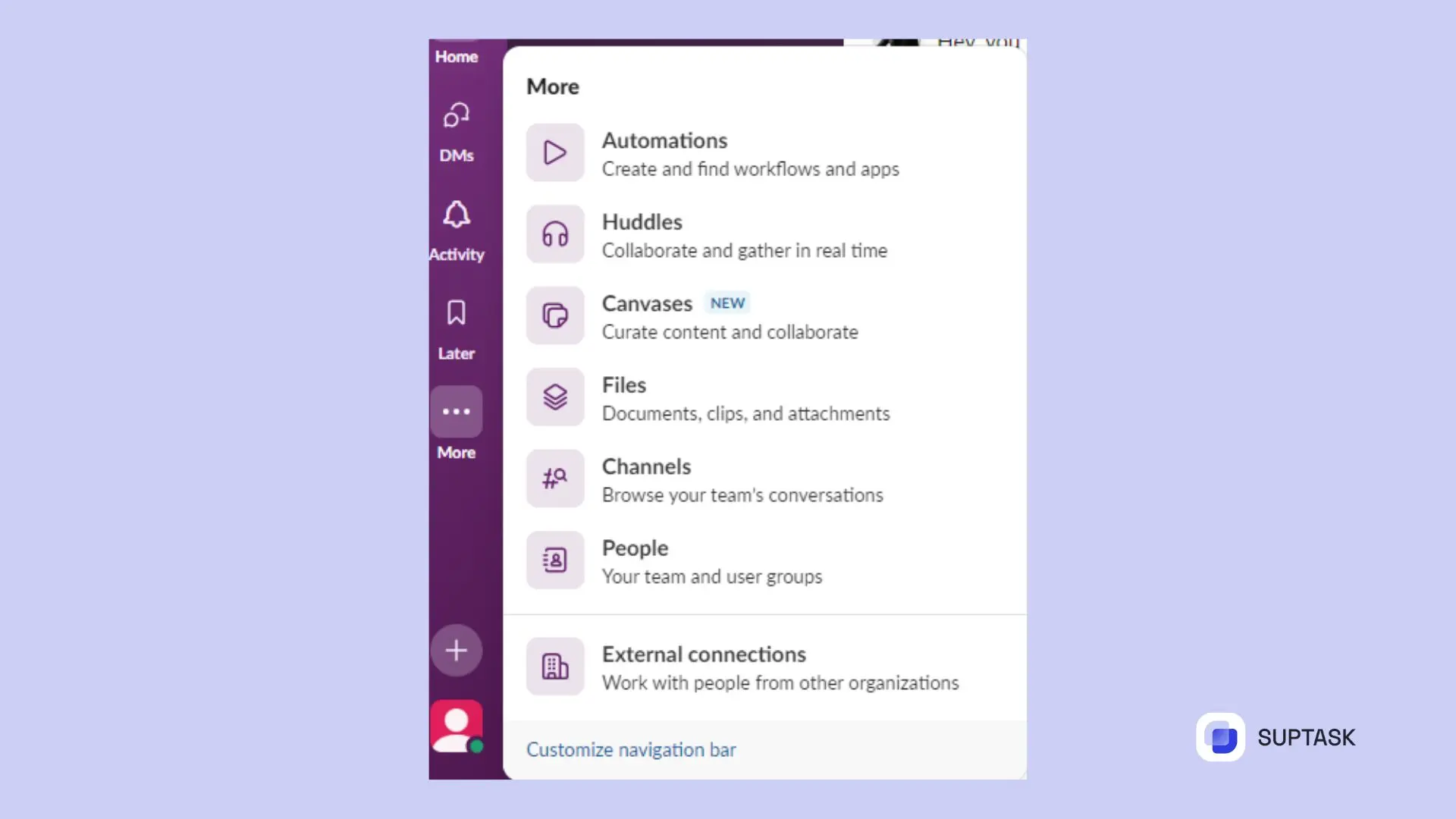 Efficient Management with Slack User Groups