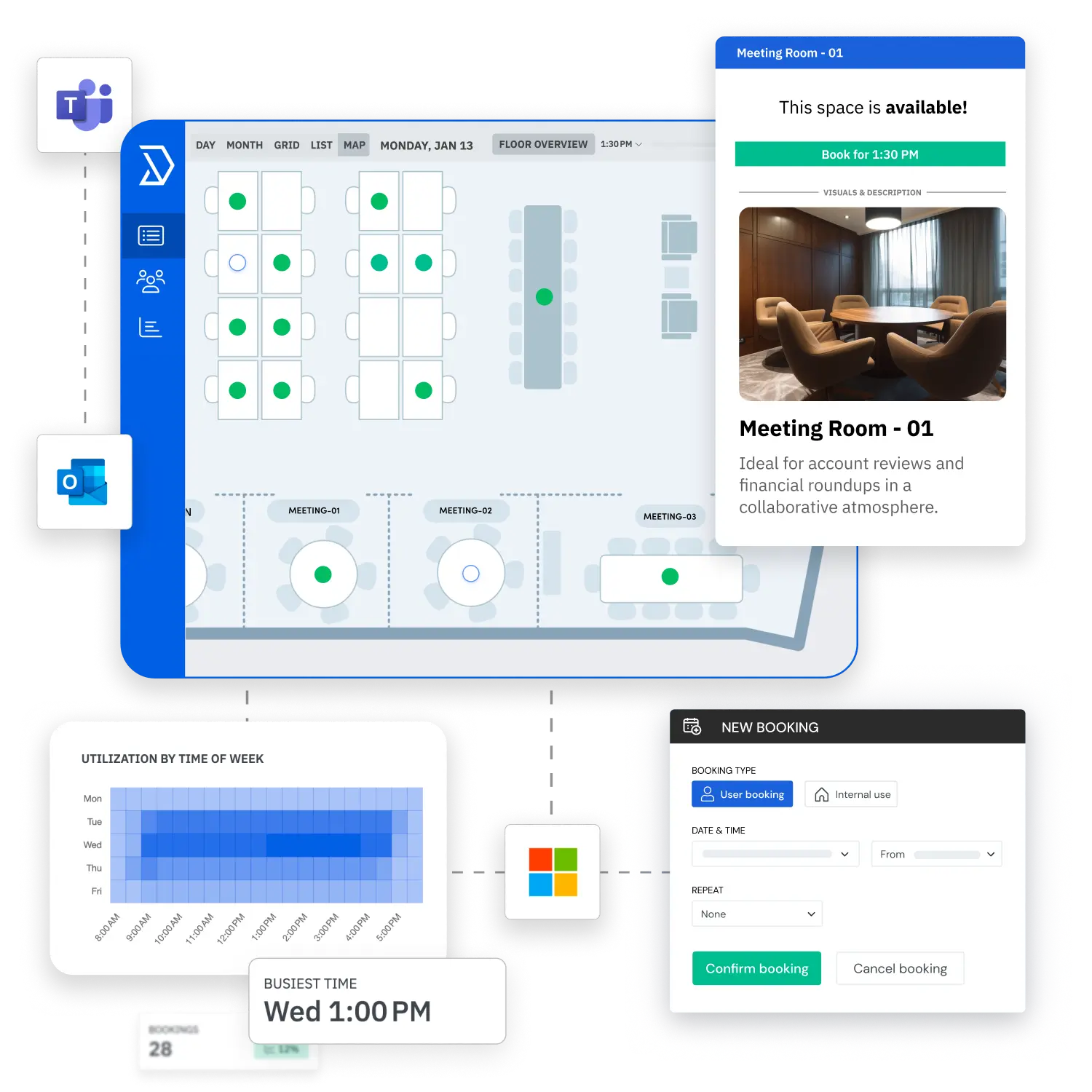 Office floor plans - Workplace Software | Skedda