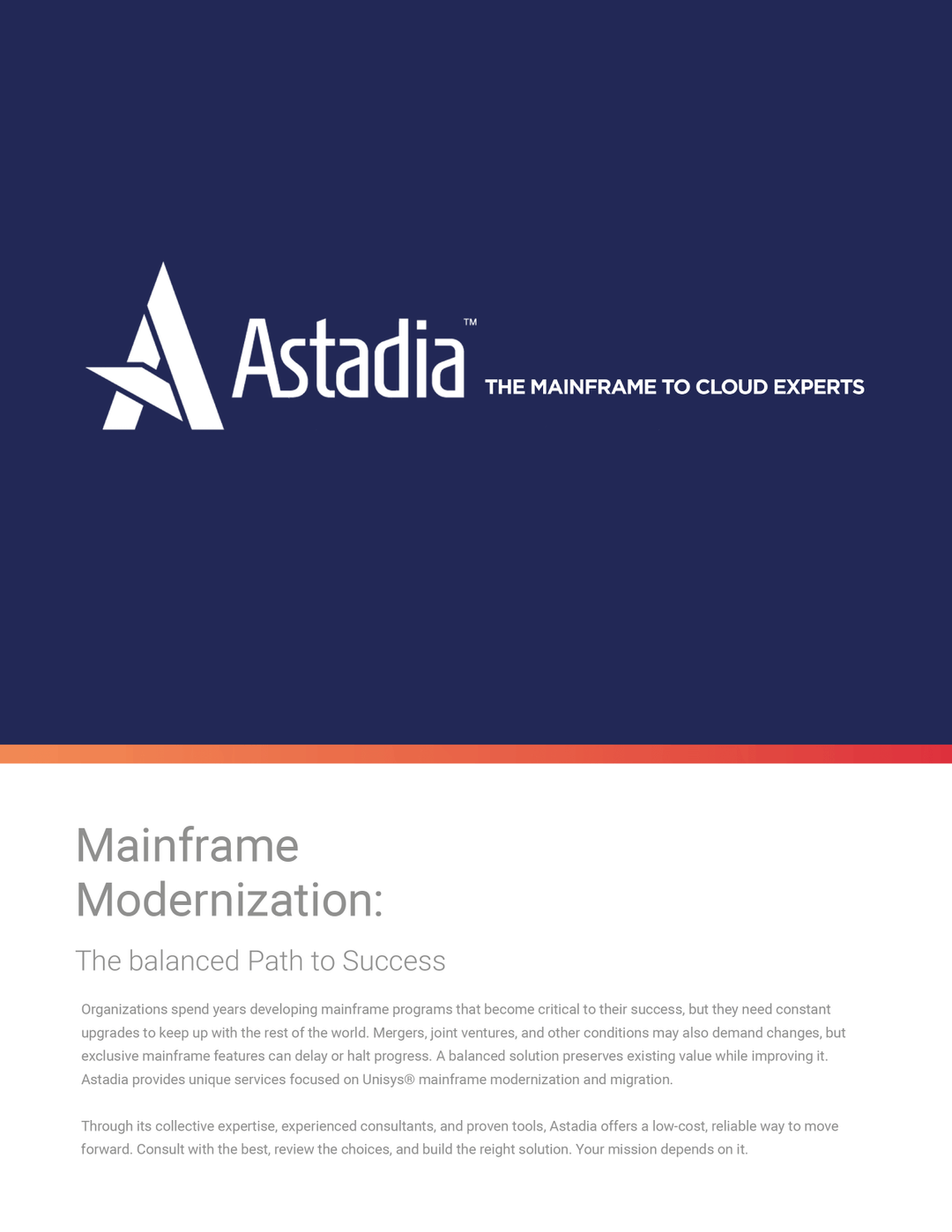 Introducing The Astadia Migration Factory™