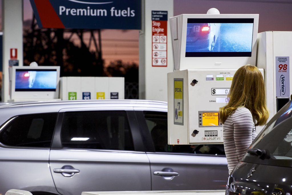 Advertising at a Petrol Station | CAASie.co USA Blog
